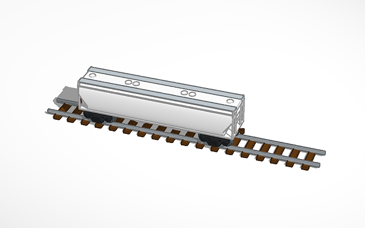 3D design 2 Bay Covered Hopper - Tinkercad