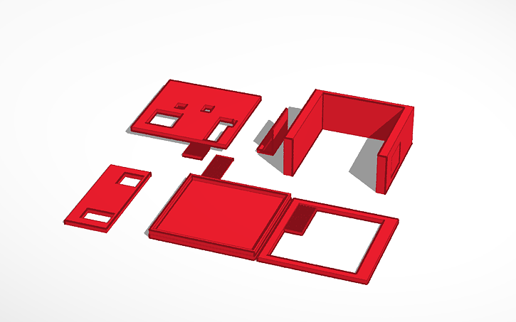 3D design Experimental PC Case - Tinkercad