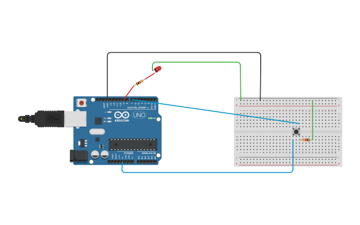 Circuit Design Blinking And Fading Led Controlled By Push Button