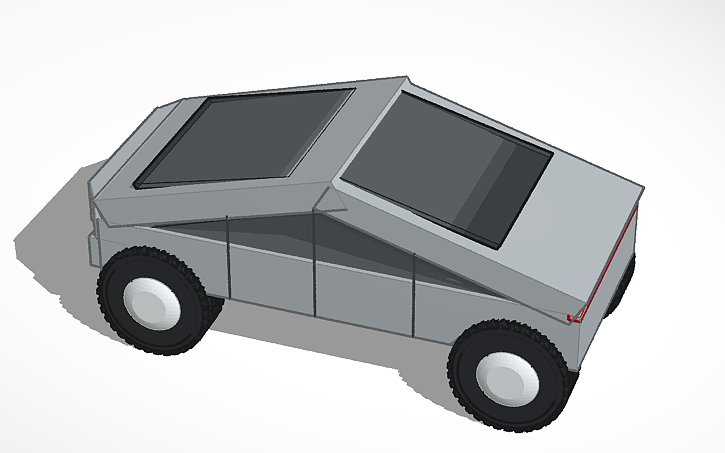 3D design Tesla-Cybertruck - Tinkercad