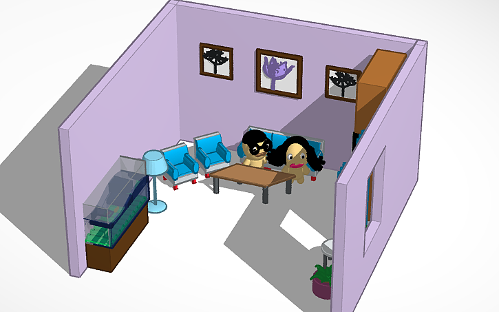 3D design Living Room - Tinkercad