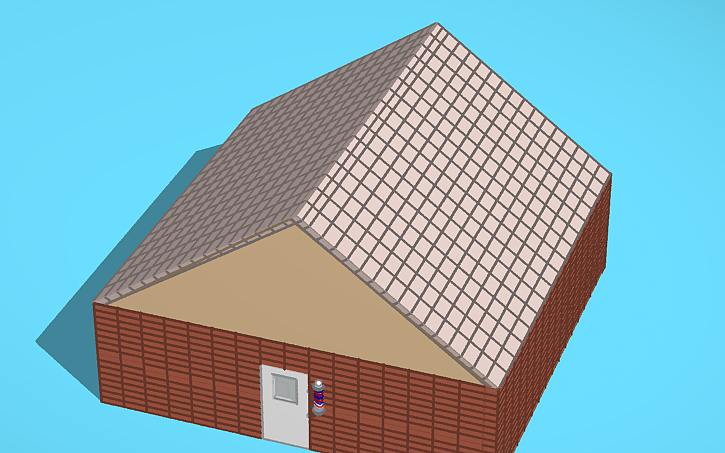 3D design Town Barber Shop - Tinkercad