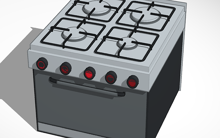3D design stove - Tinkercad