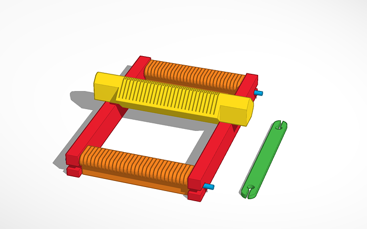 3D design textile machine - Tinkercad