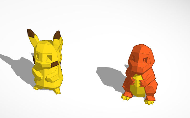 3D design pokemon - Tinkercad