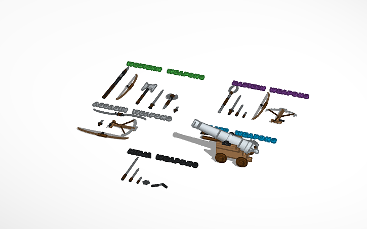 3D design My weapons - Tinkercad