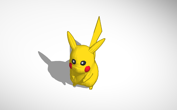3D design pikachu | Tinkercad