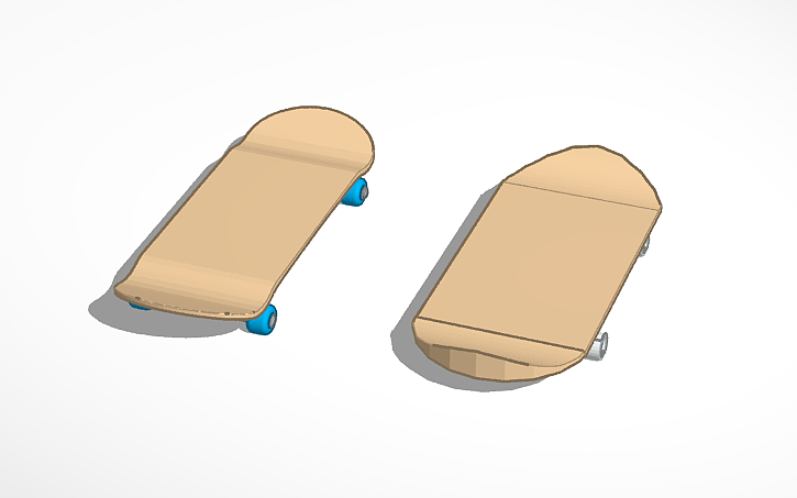 3D design Fingerboard - Tinkercad