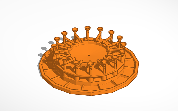 3D design 16-Chute Marble Board with Unique Return Trays | Tinkercad