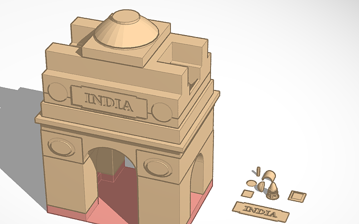 3D design Monuments - Tinkercad