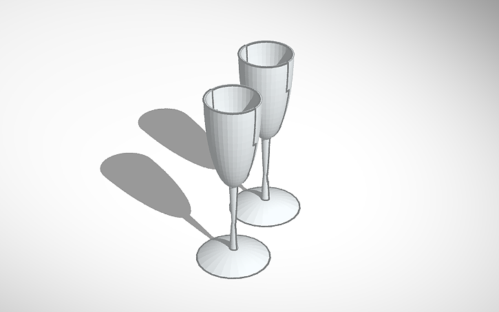 3D design wine glass - Tinkercad