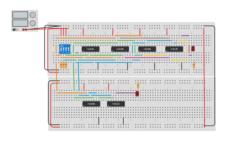 Circuit Design Practica 2 Lab Digital Tinkercad 1057