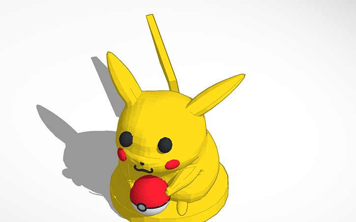 3D design Pikachu #Pokemon Go - Tinkercad