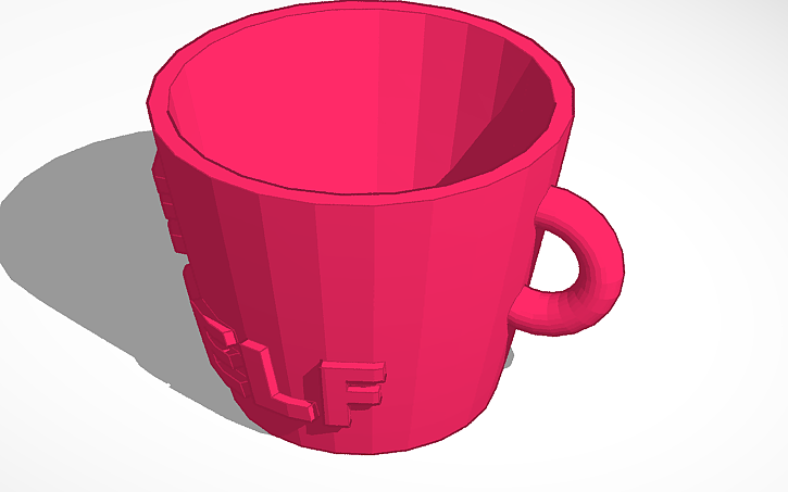 3D design Kubek - Tinkercad