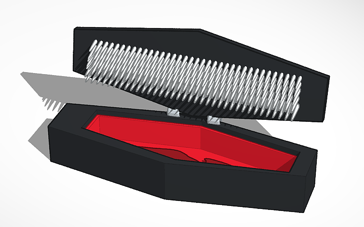 3D design coffin - Tinkercad