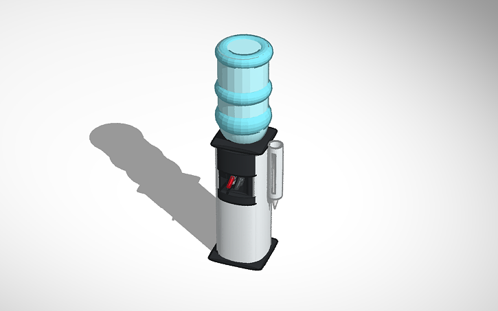 3D design water cooler - Tinkercad