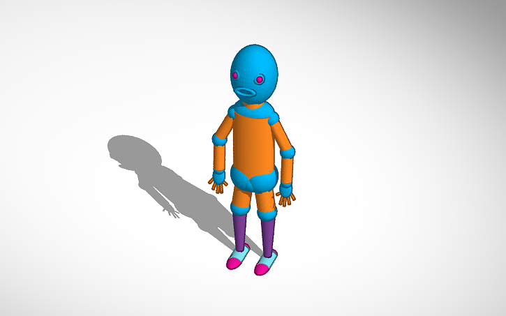 3D design Humanoid robot - Tinkercad