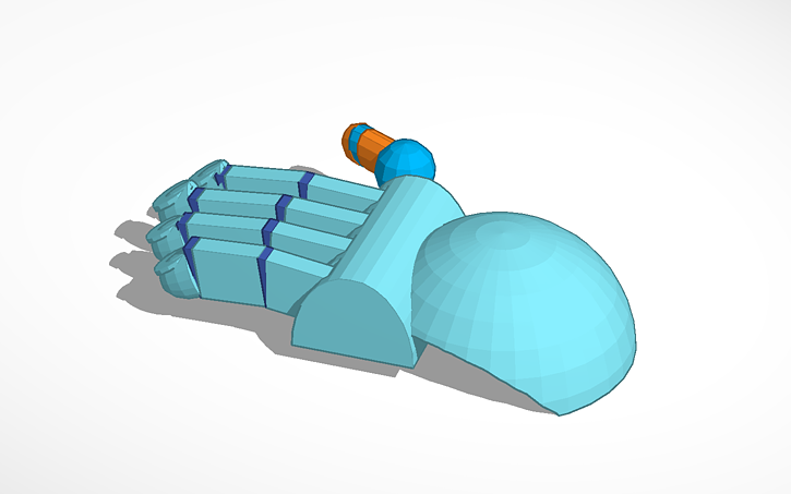 3D design robot hand - Tinkercad