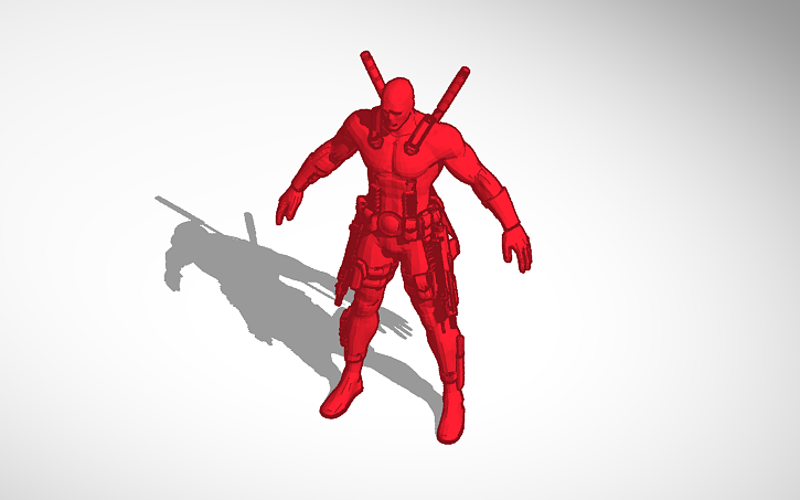 3D design Deadpool - Tinkercad