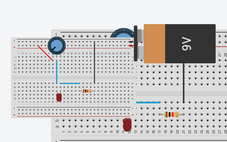 Circuit design 2. como funciona un potenciometro | Tinkercad