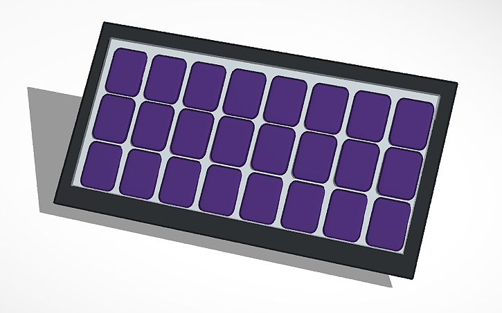 3D design solar panel - Tinkercad