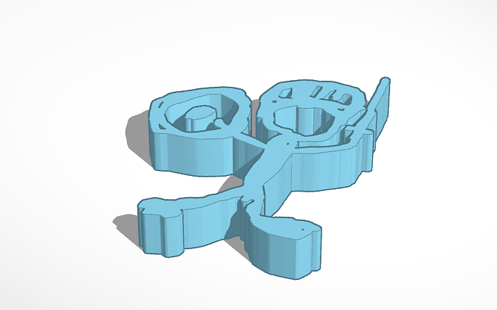 3D design 두줄로 만든작품 | Tinkercad