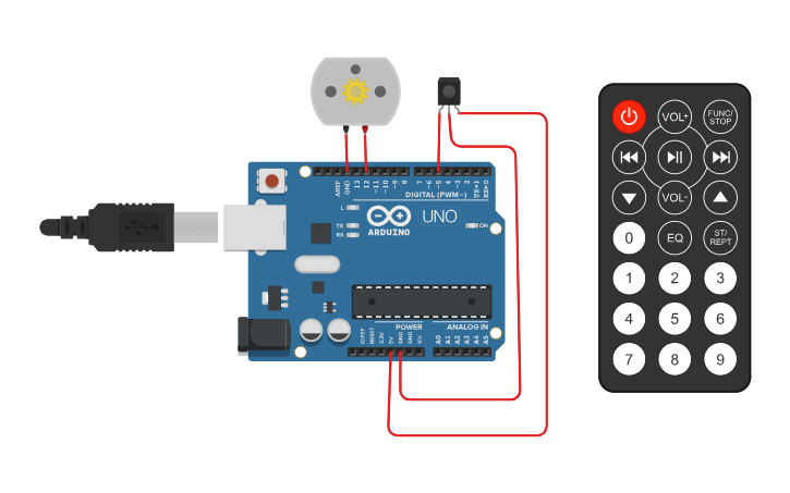 Circuit design Program 9: Infrared Sensor (IR sensor) - Tinkercad
