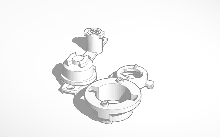 3D design Beyblade Burst evolution Axe driver - Tinkercad