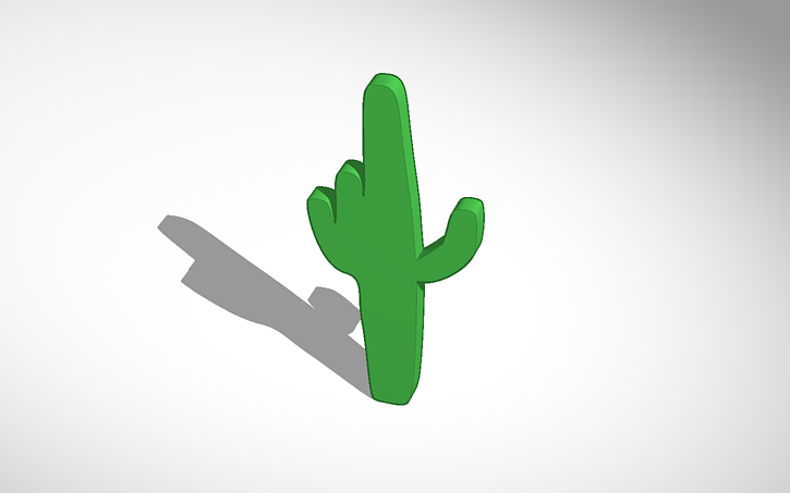 3D design awesome cactus - Tinkercad