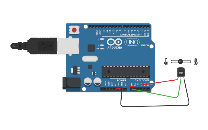 Circuit design tmp - Tinkercad