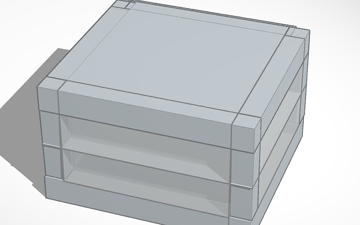 3D design Heated food display - Tinkercad