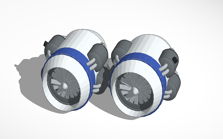 3D design Jet engine - Tinkercad