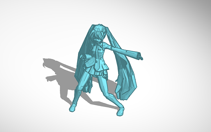 3D design Hatsune Miku Vocaloid - Tinkercad