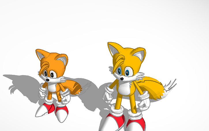 3D design tails the fox UPDATED! | Tinkercad