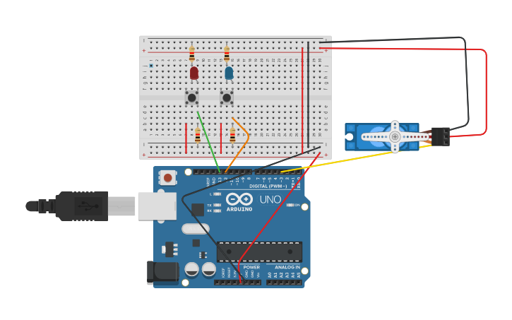 Circuit design servomotor arduino - Tinkercad Circuit design servomotor arduino - Tinkercad
