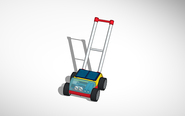 3D design Wireless Controlled Grass Cutter - Tinkercad