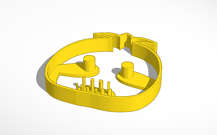 3D design cookie cutter fnaf chica - Tinkercad
