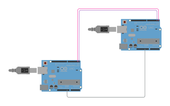 Circuit Design Comunicação Serial Tinkercad