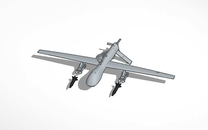 3d Design Copy Of Mq 1 Predator Tinkercad