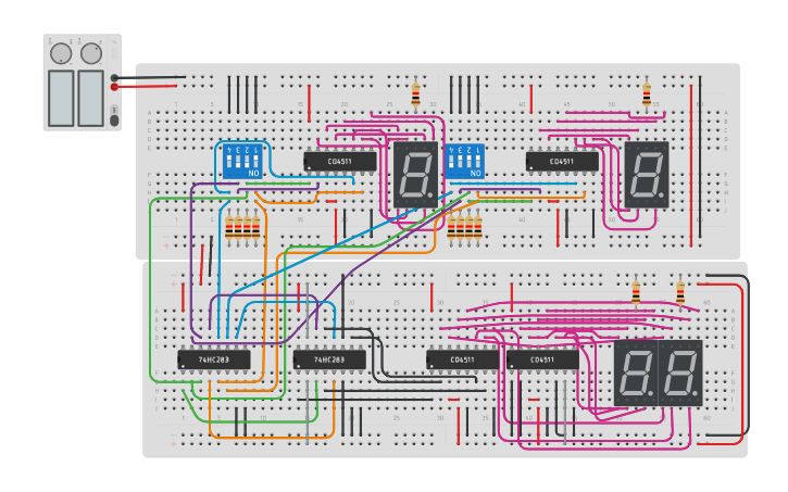 Circuit design Lab 5 - Punto 10 - Tinkercad