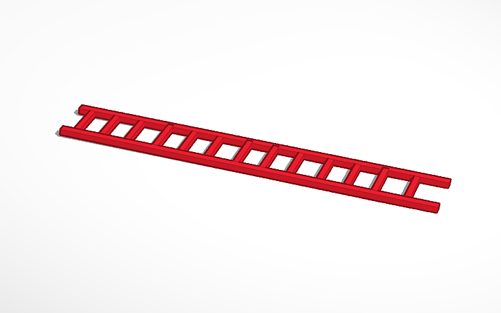 3D design HO Scale 10k Fuel Tank Ladder - Tinkercad