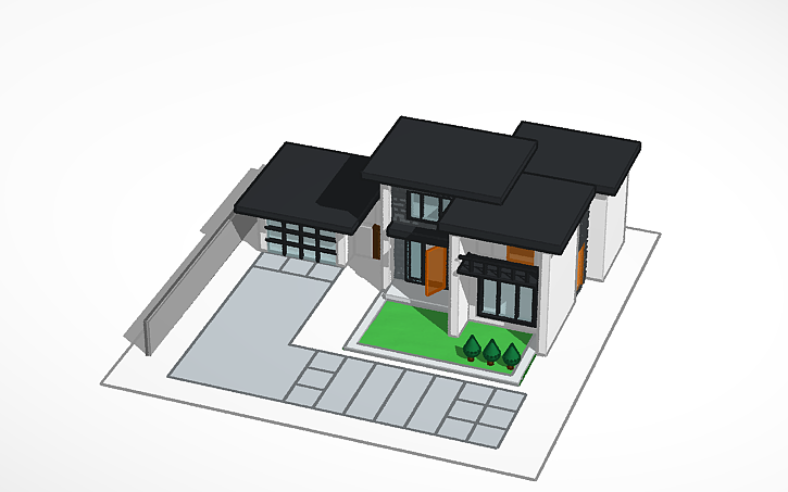 3D design My Second Modern house - Tinkercad