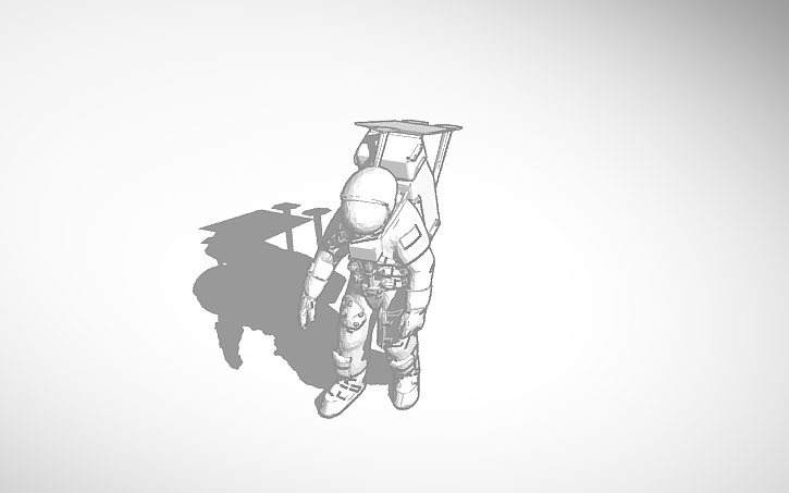 3D design justices astronaut - Tinkercad