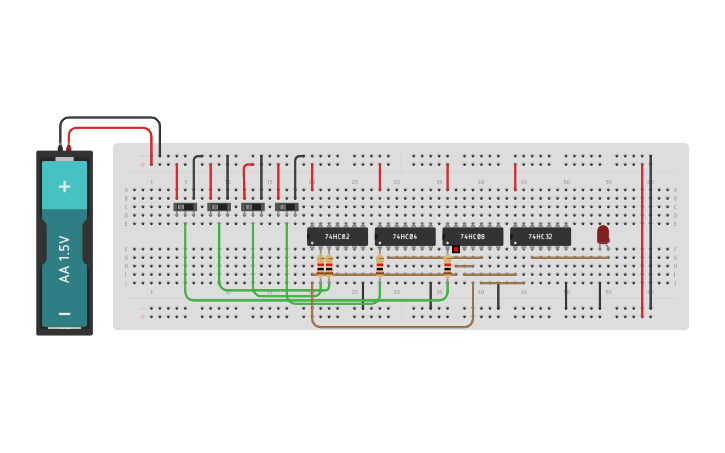 Circuit design Activity#5- COMBINATIONAL LOGIC | Tinkercad