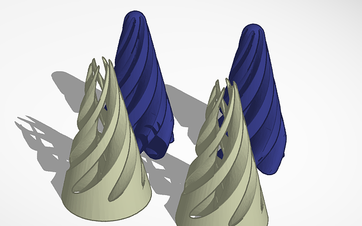 3D design cone fidgets - Tinkercad