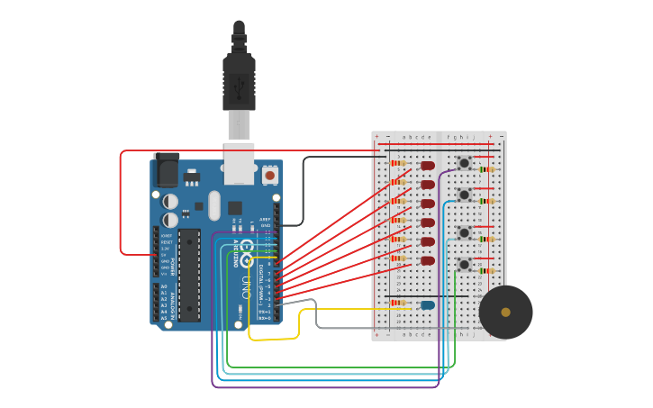 Circuit design Egg Timer - Tinkercad