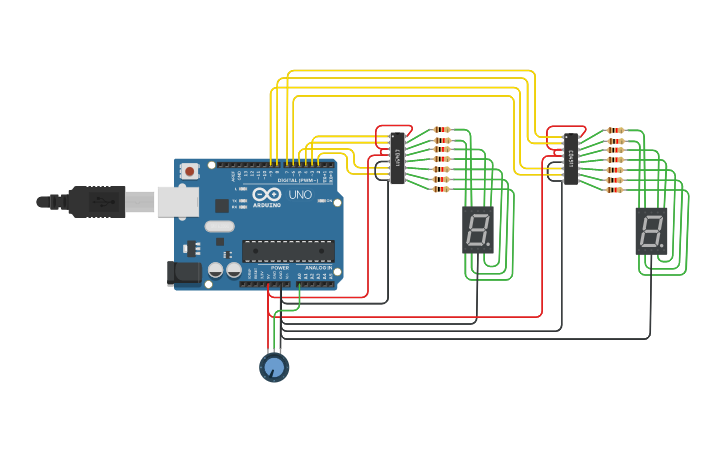 Circuit Design Cd4511 Tinkercad
