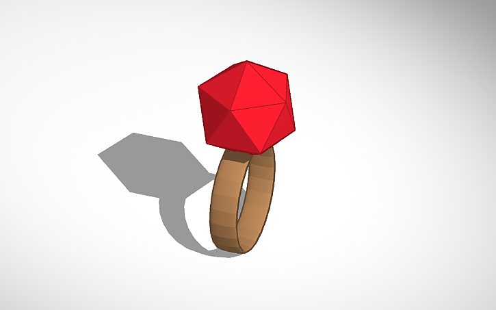 3D design Easy ring | Tinkercad