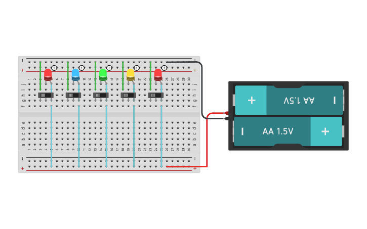 Circuit design Circuito Paralelo | Tinkercad
