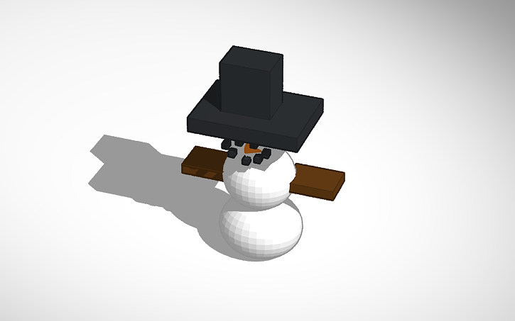 3D design Snowman - Tinkercad